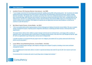 CG Consultancy UK Limited - Company Credentials Pack | PDF
