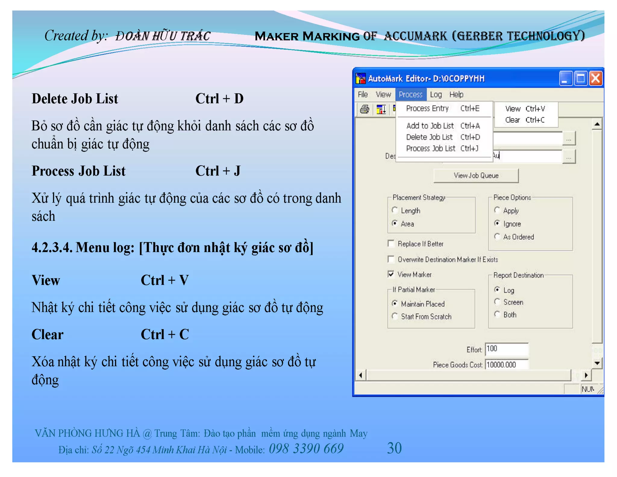 Giác sơ đồ bằng phần mềm marker making (gerber accumark) | PDF