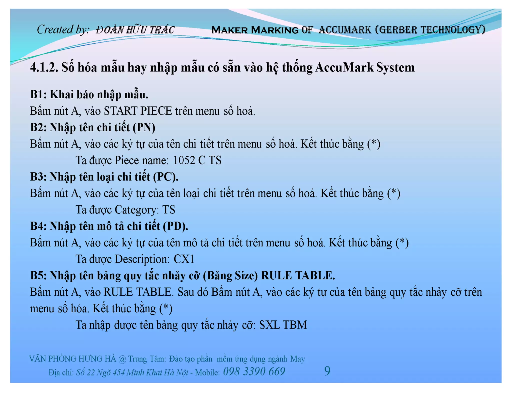 Giác sơ đồ bằng phần mềm marker making (gerber accumark) | PDF