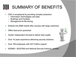 Security Consulting and Management by CGC - www.cgcsas.com