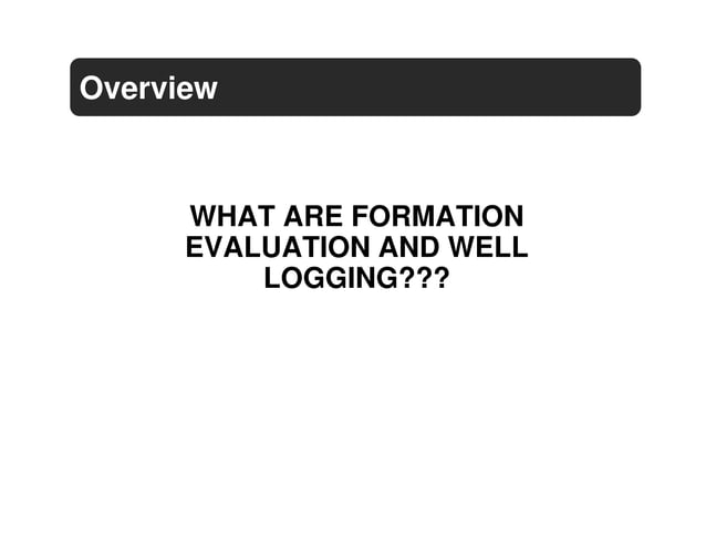formation evaluation chapter 1 | PDF | Geology | Science