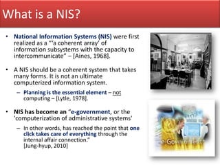 NATIONAL INFORMATION SYSTEMS (NIS): Brazilian NIS developed according ...