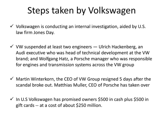 Volkswagen Emission Scandal | PPTX