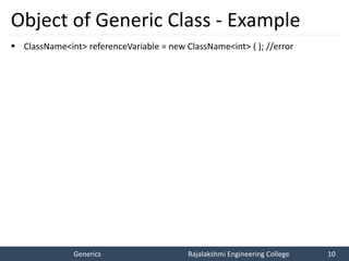 C# Generics - Computer Science and Engineering Department | PDF