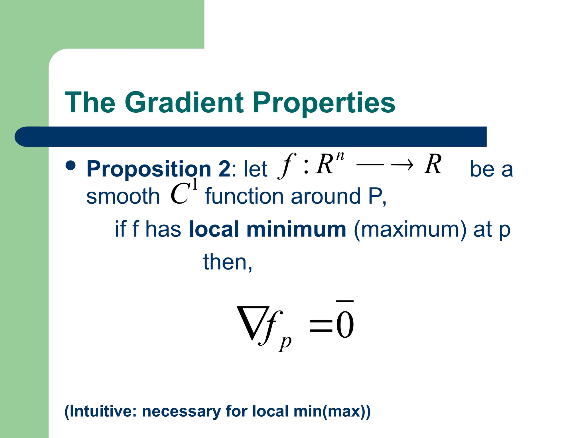 Introduction to Gradient Methods in machine learning | PPT