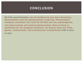 Cg film and animation presentation | PDF