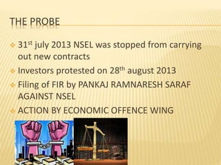 NSEL Scam - Corporate Governance PPT | PPTX