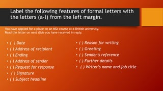 formal and infomal writing | PPTX