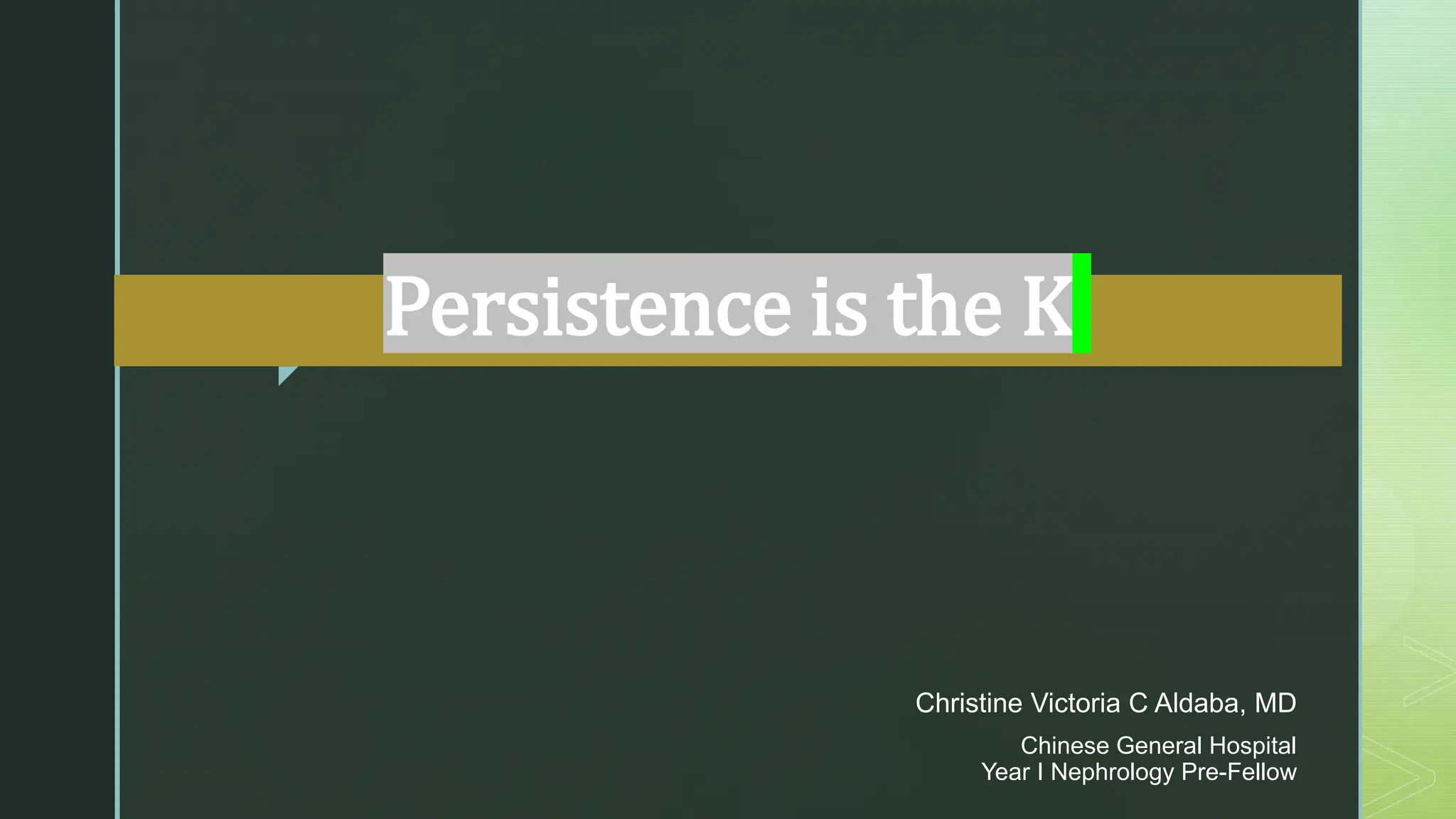 Persistence is K approach to hypokalemia.pptx