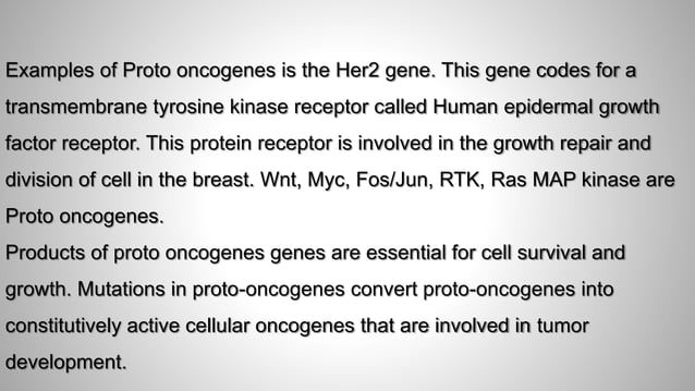 Oncogene and Proto-oncogene | PPTX