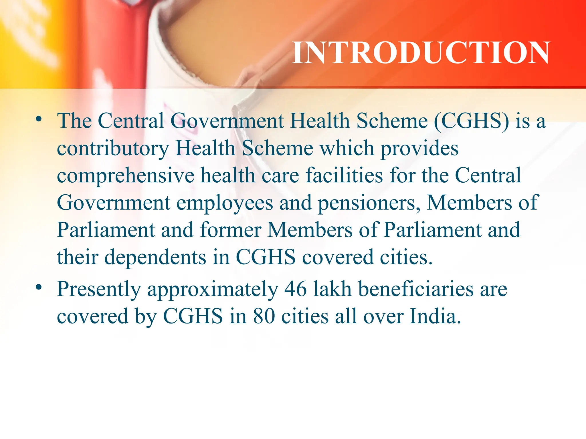 Central Government heatlth scheme in India | PPTX