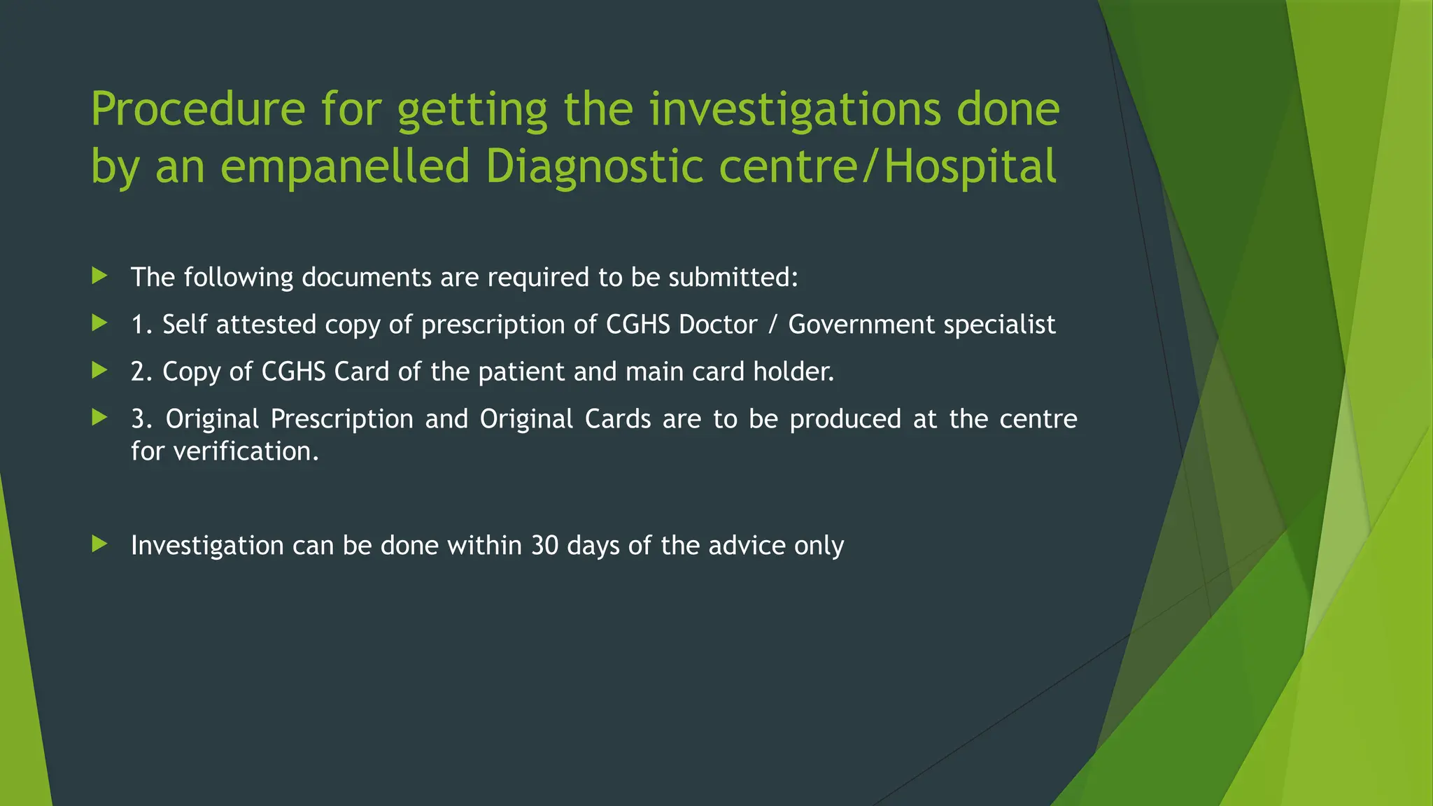 CGHS and CS (MA) Rules on medical facilities | PPTX