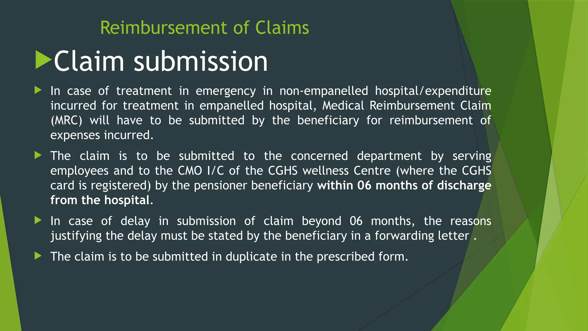 CGHS and CS (MA) Rules on medical facilities | PPTX