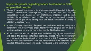 CGHS and CS (MA) Rules on medical facilities | PPTX