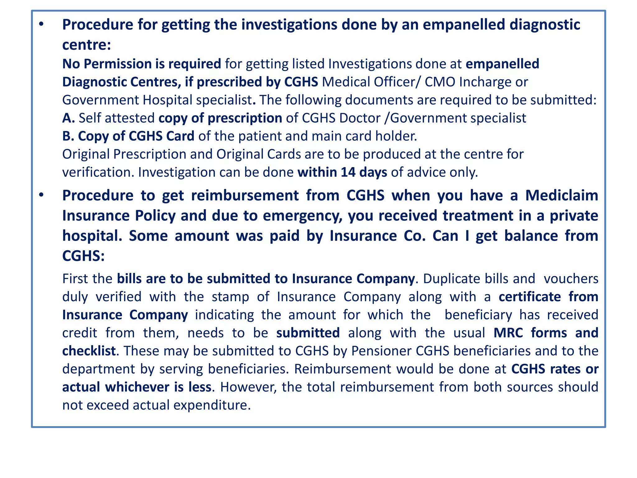 An introduction to CGHS: Central Government Health Scheme | PPTX