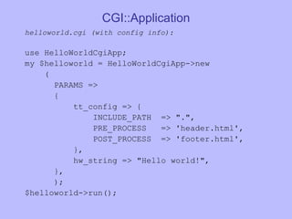 Create a web-app with Cgi Appplication | PPT