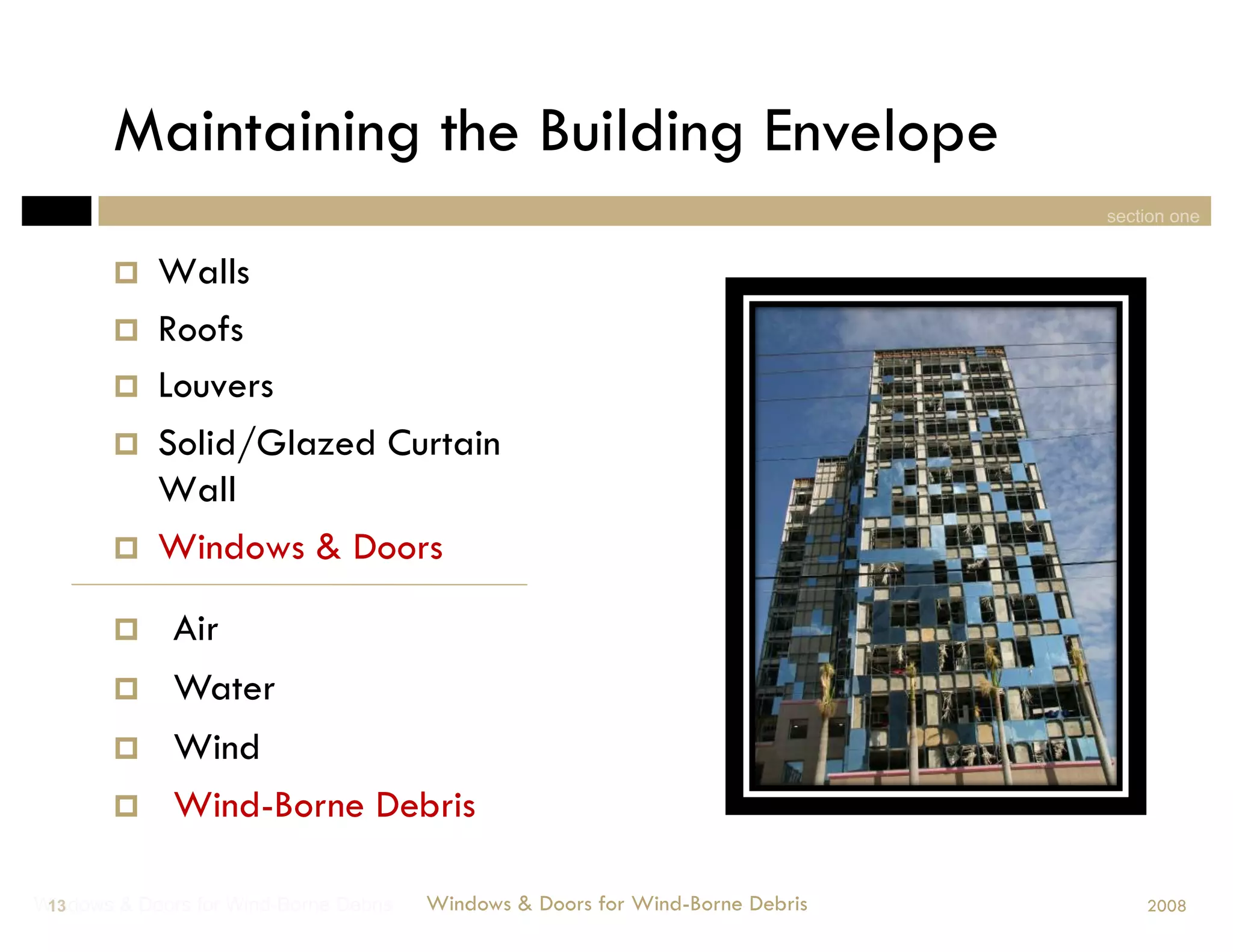 Windows & Doors For Wind Borne Debris | PDF