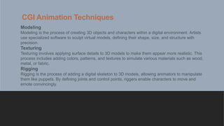 CGI Animation Essentials, its impact in film industry | PPT | Free Download