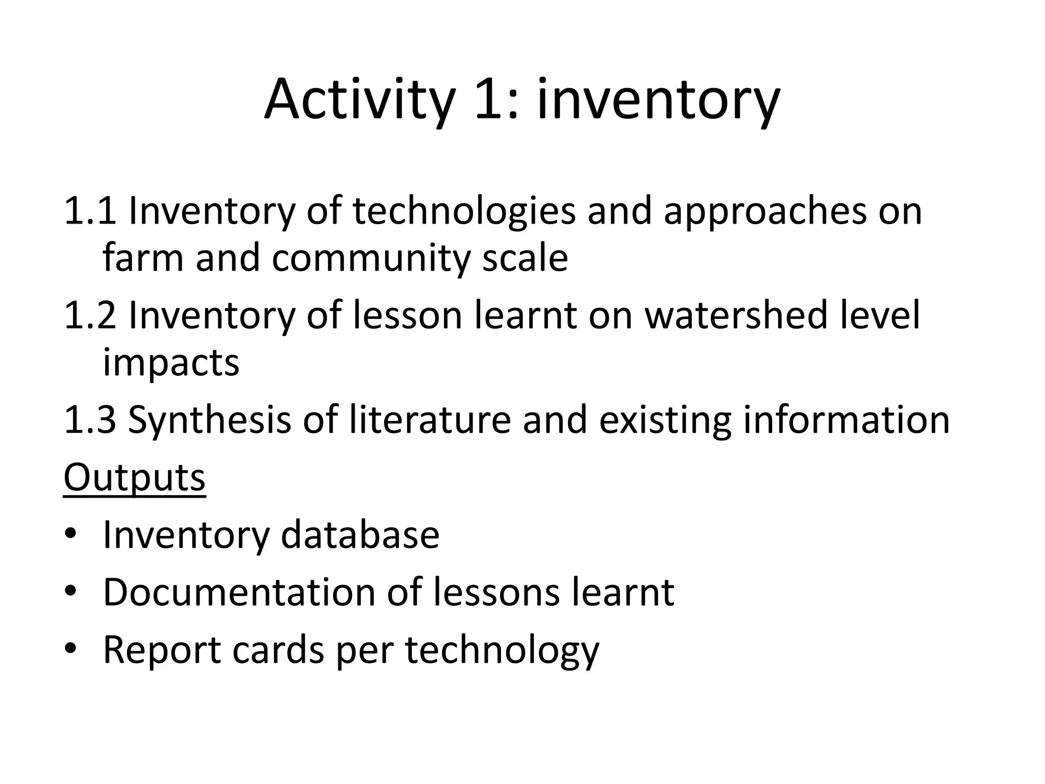 [Day 4] Agricultural Water Management Project Overview | PPT