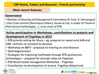 CGIAR Research Programs and CIRAD - Presentations from the 2013 Annual ...