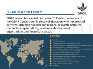 Enhancing Global Food Resources: CGIAR Strategy and its future ...