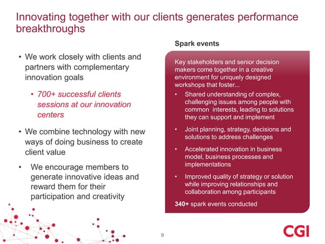 CGI Corporate PPT | PPTX | IT and Internet Support | Internet