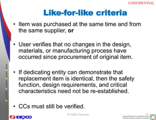 Commercial Grade Item Dedication | PPTX