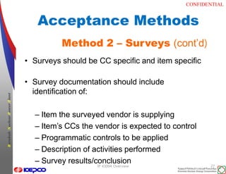 Commercial Grade Item Dedication | PPTX