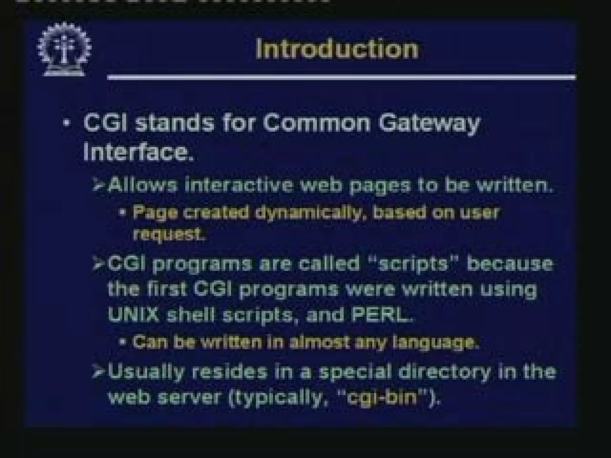 Common Gateway Interface | PPT