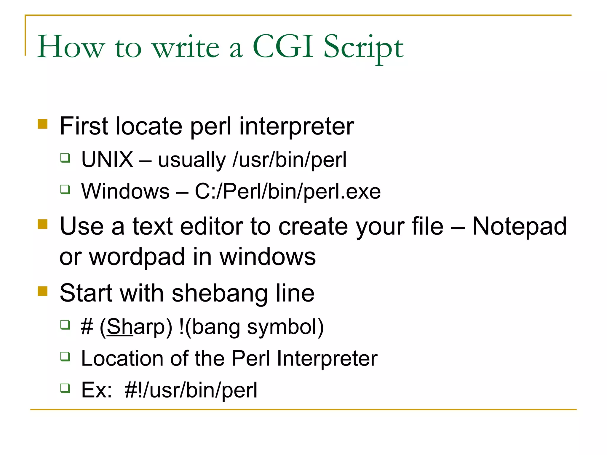 Cgi Introduction Ppt