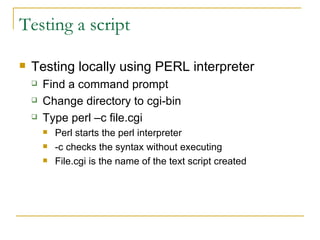 CGI Introduction | PPT