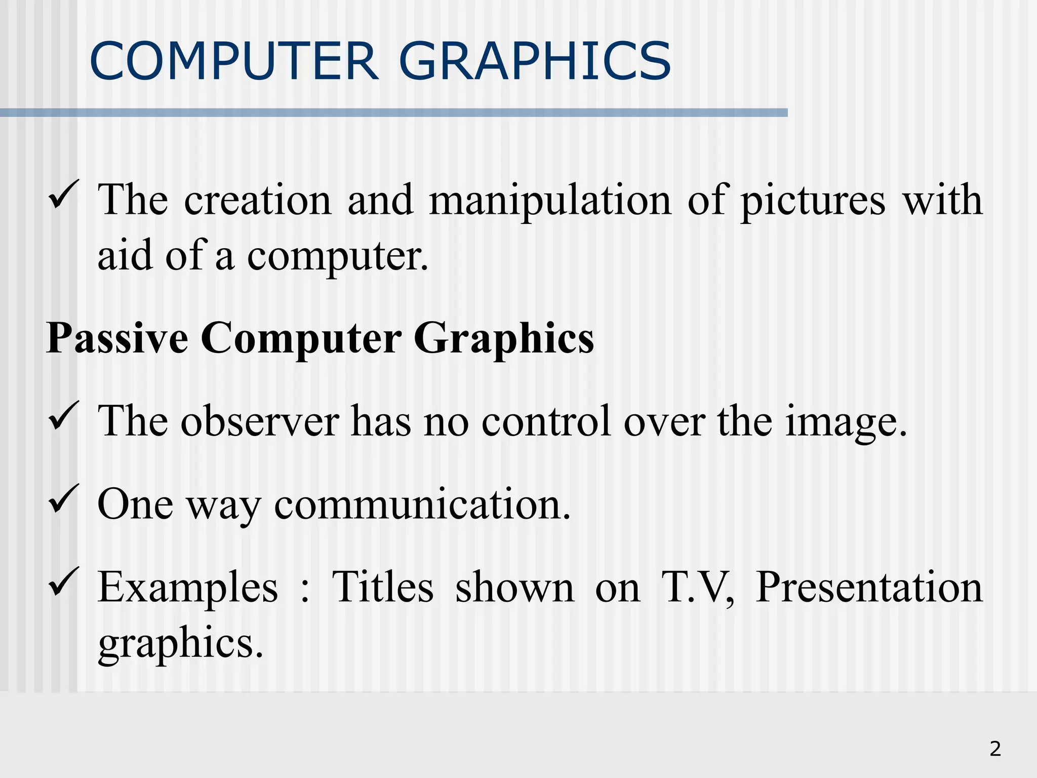 introduction to computer graphics with latest trends | PPT