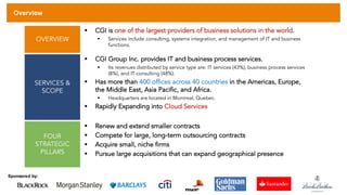 CGI Group Inc. Analysis Report | PPT