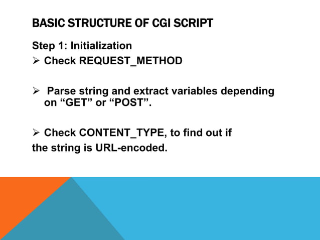 Cgi programming | PPT