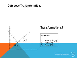 transformation in open GL. why use open GL modes | PPT