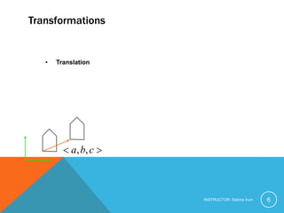 transformation in open GL. why use open GL modes | PPT