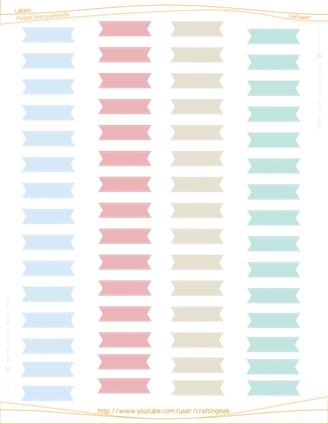 Cg labels pastel linea punteada | PDF