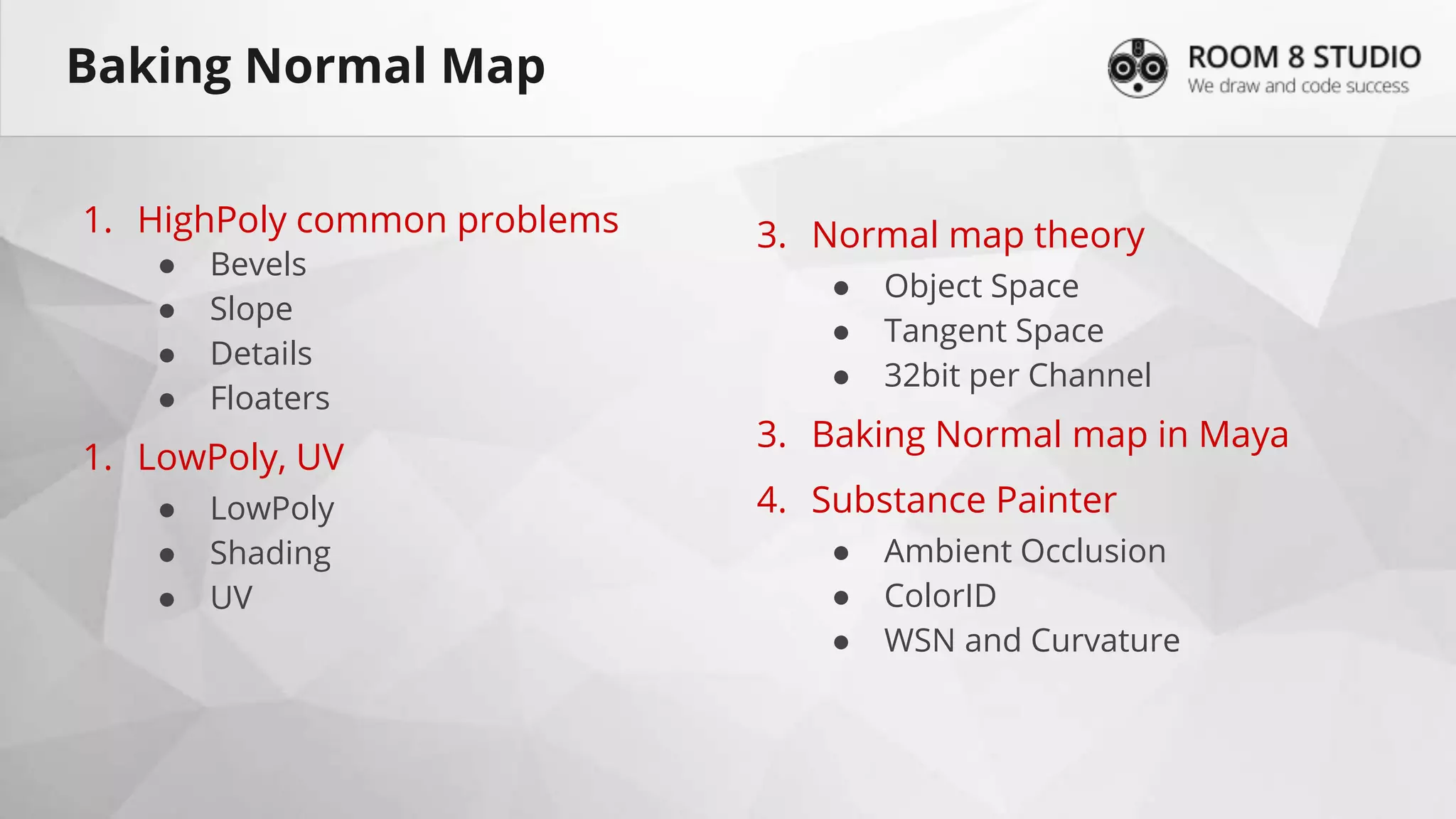 Максим Маковський "Baking Normal Map: досягаєм якості" GameDev Conference 2018 | PPT