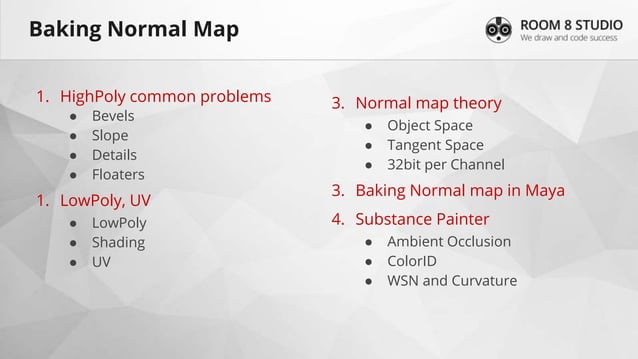 Максим Маковський "Baking Normal Map: досягаєм якості" GameDev Conference 2018 | PPT