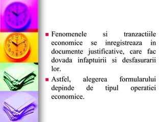 Completarea documentelor contabile | PPT