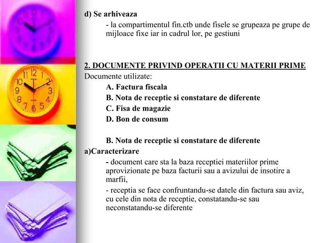 Completarea documentelor contabile | PPT