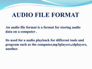 Multimedia data and file format | PPTX