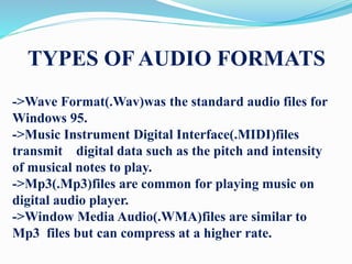 Multimedia data and file format | PPTX