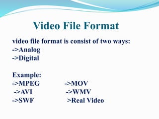 Multimedia data and file format | PPTX