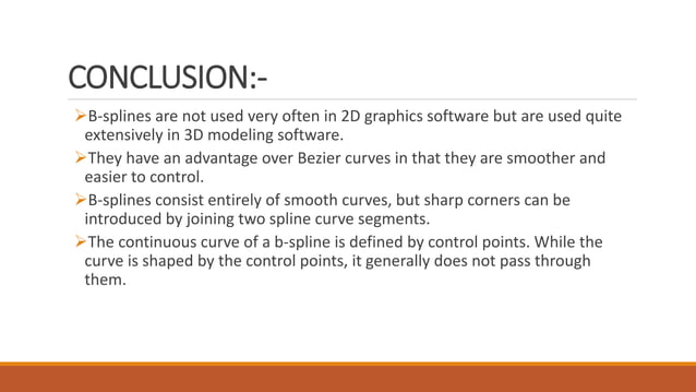 CGM-B-SPLINE CURVE.pptx | Computing | Technology & Computing