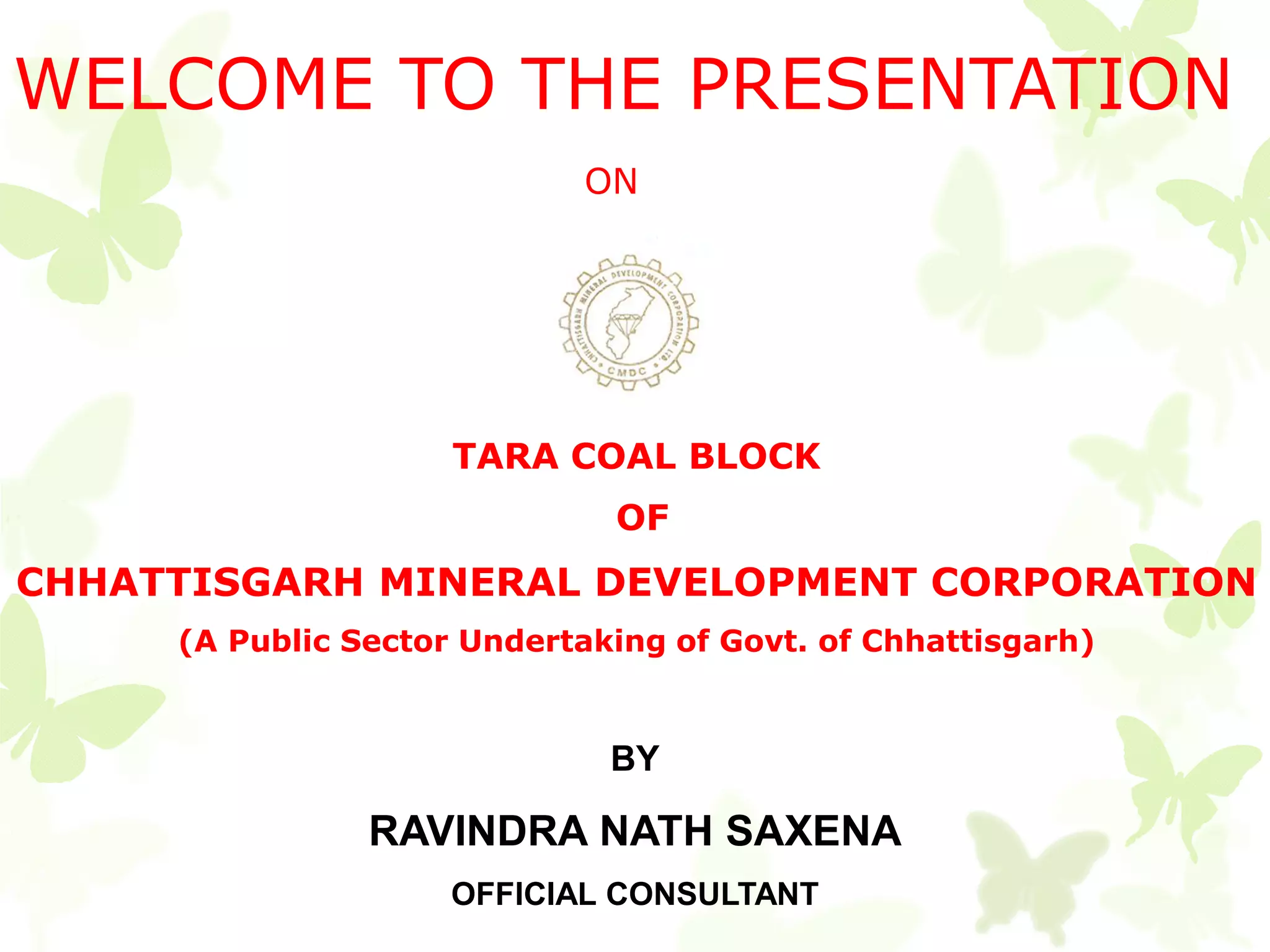 CGMDC CICL IFFCO_Tara Coal Block presentation_09.03.2011