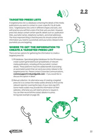 City & Guilds media relations toolkit | PDF