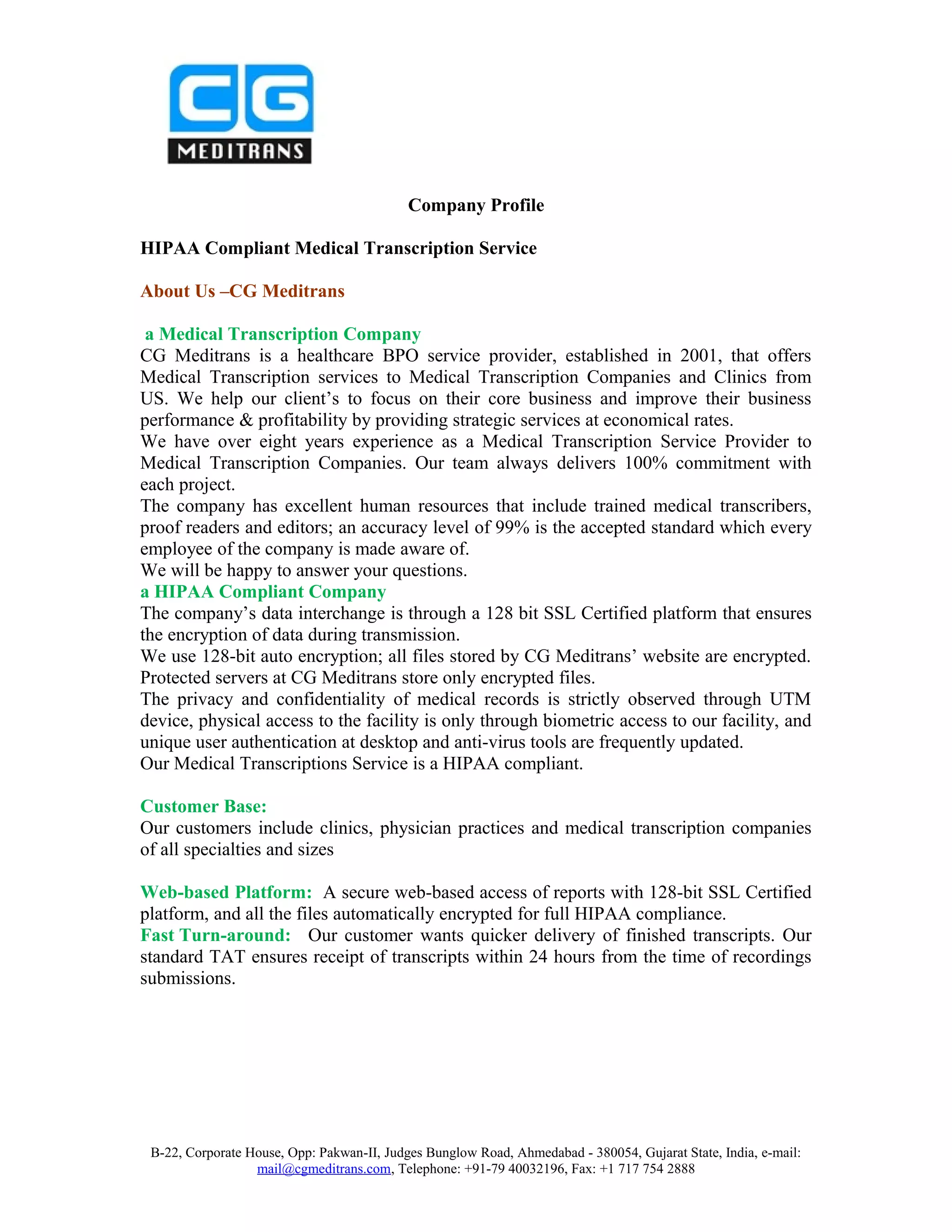 Cg meditrans profile | DOC