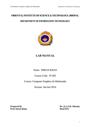Cgm Lab Manual | PDF