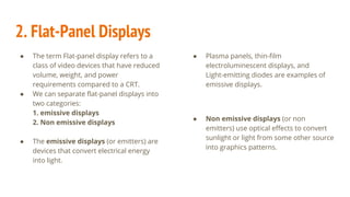 Computer graphics - colour crt and flat-panel displays | PDF